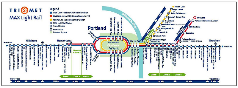 The ZehnKatzen Times: The Evolution Of The TriMet MAX Map 4: Say Hi To ...